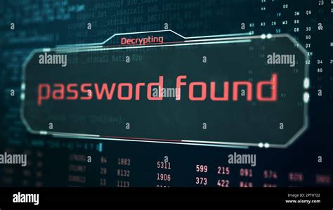 Close Up Of A Computer Monitor Encoding Or Decoding Text Hacking Cyber Attack Password