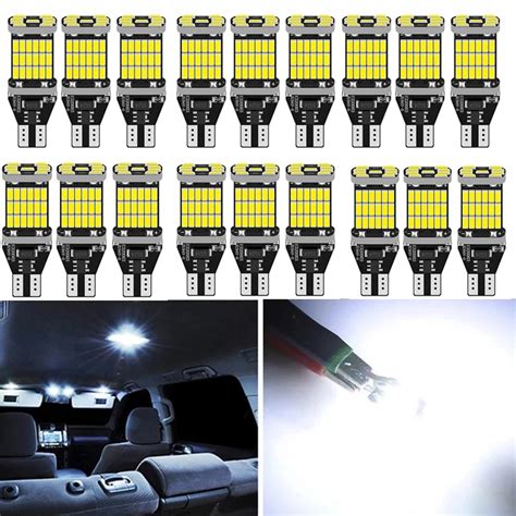 2pcs Canbus W16w T15 920 921 912 Led 4014 45 Chips Reverse Light Bulbs
