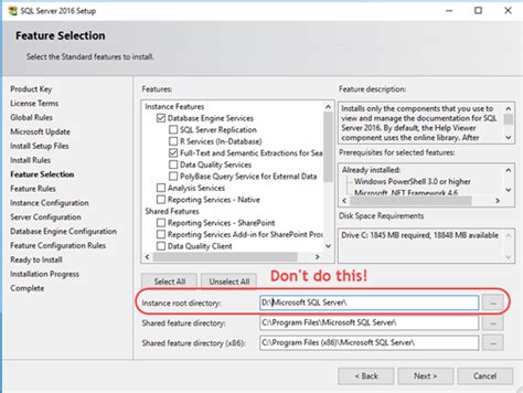 Install Sql 2016 With Data On A Separate Drive Mcb Systems