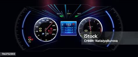 빠른 속도계 자동차와 속도 모션 배경 미래 Hud Gui 인터페이스 화면 디자인 공상 과학 가상 현실 기술 보기 디스플레이 벡터 차에 대한 스톡 벡터 아트 및 기타 이미지