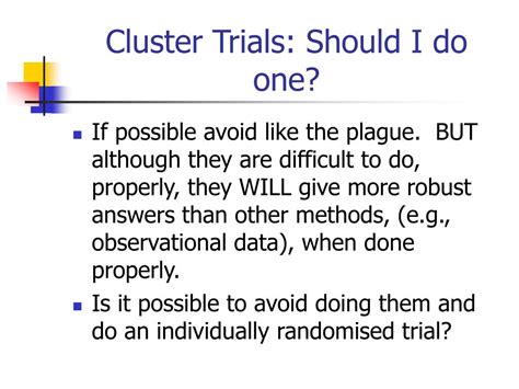 Ppt Cluster Randomised Trials Powerpoint Presentation Free Download Id 390791