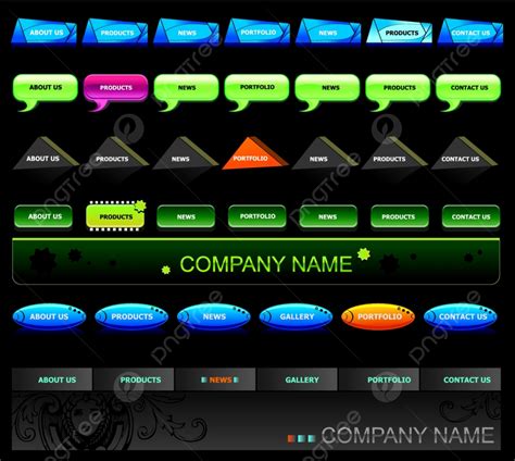 Vector Web Navigation Templates 4 Clipart Select Interface Png And Vector Web Navigation Templates 4 Clipart Select Interface Png And