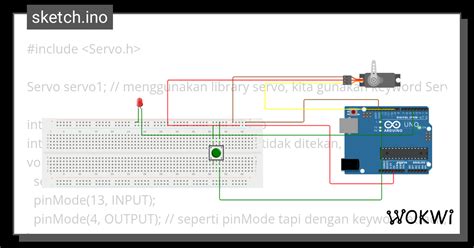 Soal 2 Pertemuan 8 Servo Wokwi Esp32 Stm32 Arduino Simulator