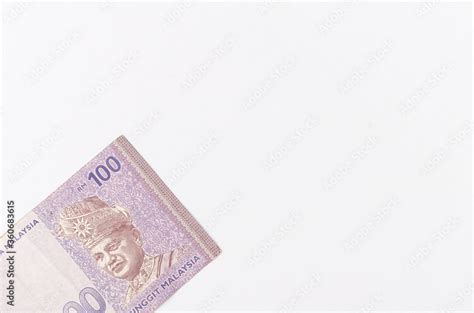 Malaysia Currency Myr Ringgit Malaysia Bank Note Close Up On Money