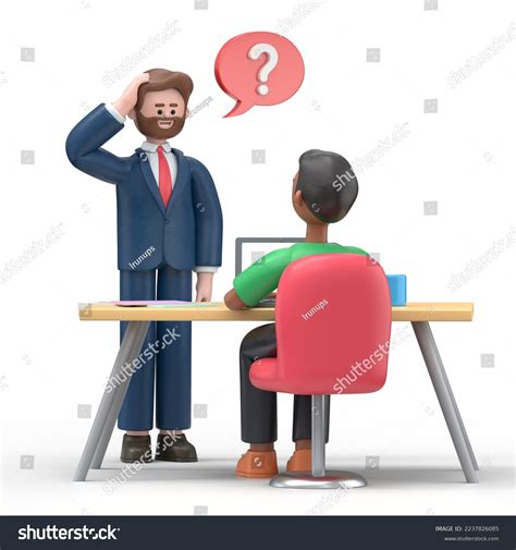 3d Illustration Cartoon Characters Better Late Stock Illustration