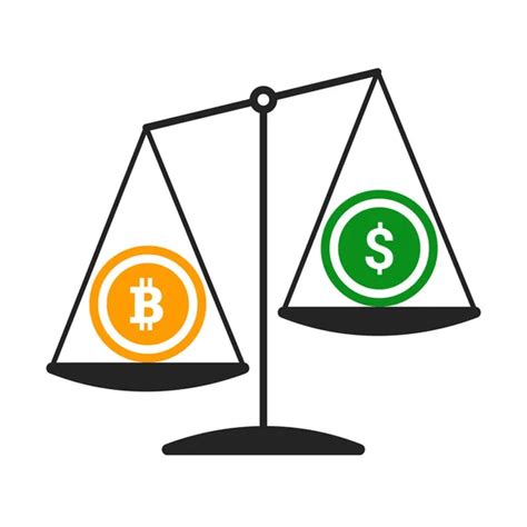 Bitcoin Vs Dollar Vector Art Stock Images Depositphotos