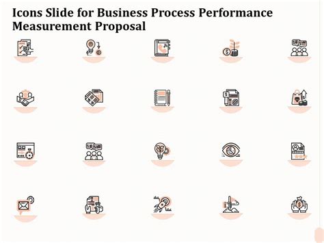 Icons Slide For Business Process Performance Measurement Proposal