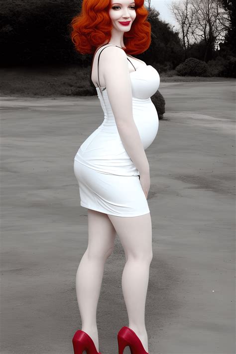 Christina Hendricks Side View Creative Fabrica