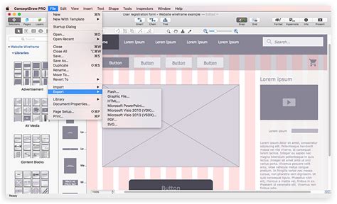 How To Develop Website Wireframes Using Conceptdraw Pro Process Flowchart Website Wireframe