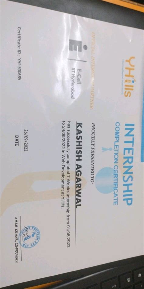 Kashish Agarwal On Linkedin I Am Happy To Share That I Have Completed