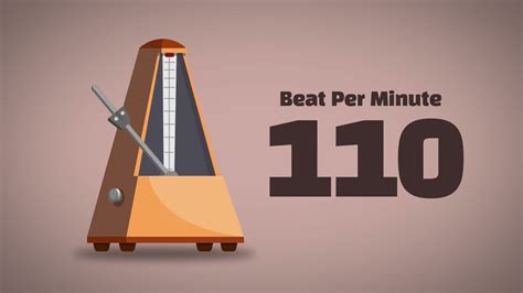110 Bpm Metronome 1hour Youtube