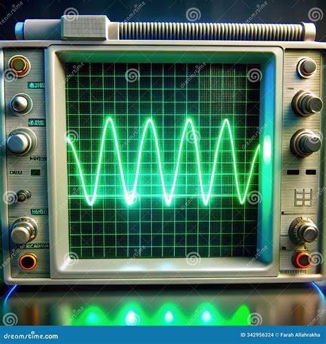 A Digital Oscilloscope Showcasing Various Waveforms In Action