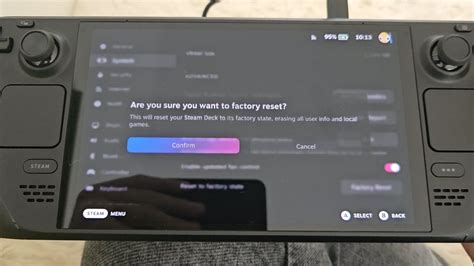 Cant Factory Reset R Steamdeck