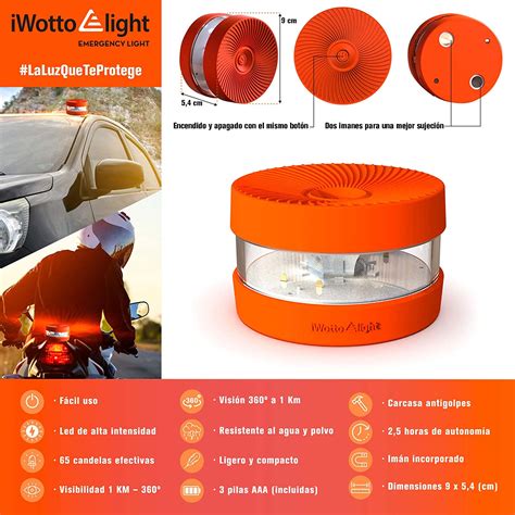 La Mejor Baliza V16 Homologada Por La Dgt Iwotto Light