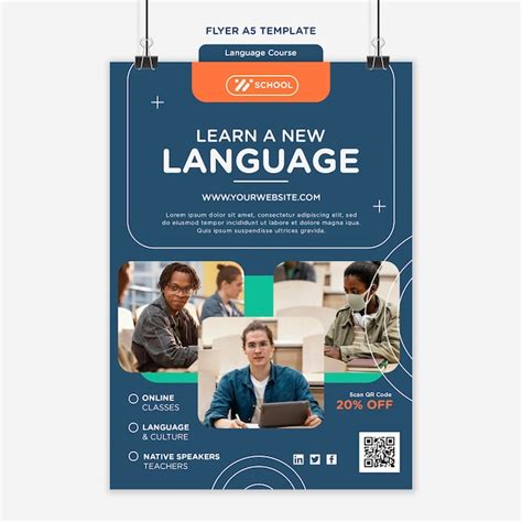 Language Flyer Psd High Quality Free Psd Templates For Download