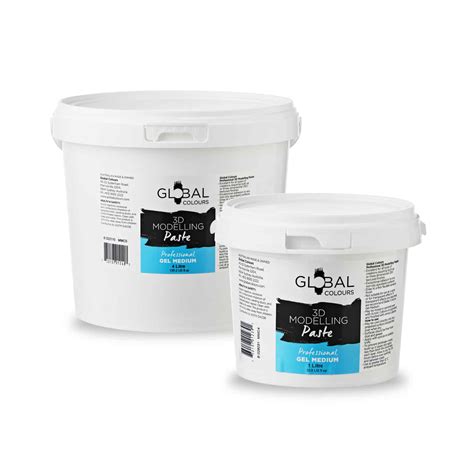 Global Colours 3d Modelling Paste Professional Artist Gel Medium