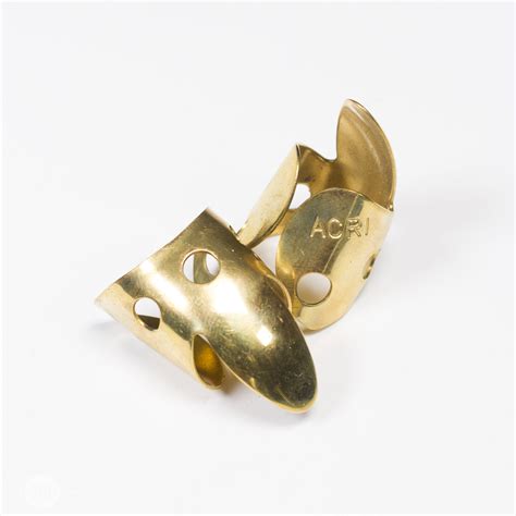 Acri Picks Large Brass Fingerpicks Pair Mass Street Music