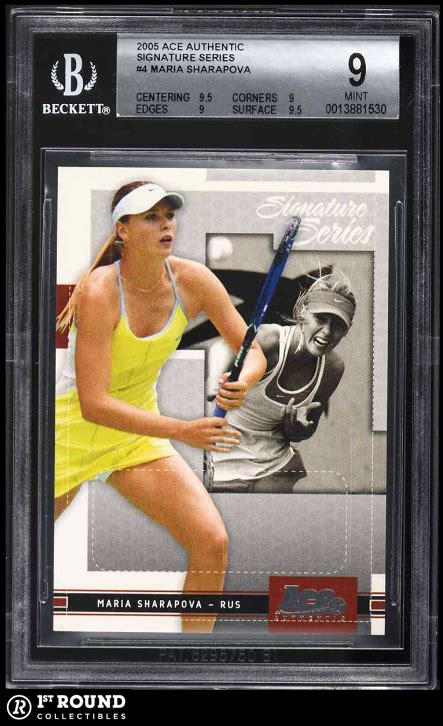 2005 Ace Authentic Signature Series Maria Sharapova 4 Rc For Sale