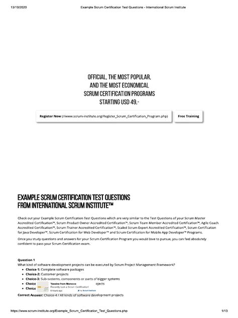 Scrum Questions Pdf