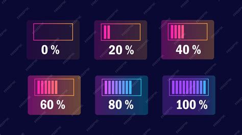 Premium Vector Battery Charge Indicator Icon Level Battery Energy Vector Illustration
