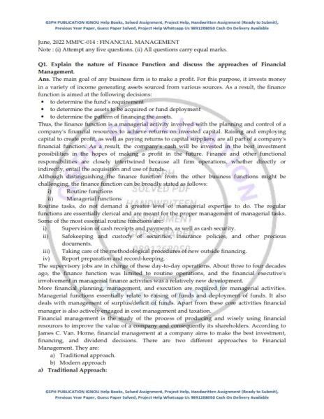 Ignou Mmpc 014 Previous Year Solved Question Paper June 2022 English Medium Ignou Solved