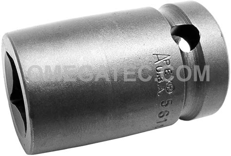 Apex 5614 7 16 4 Point Standard Impact Socket For Single Square Nuts 1 2 Square Drive
