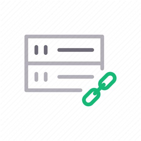 database hyperlink server storage url icon download on iconfinder