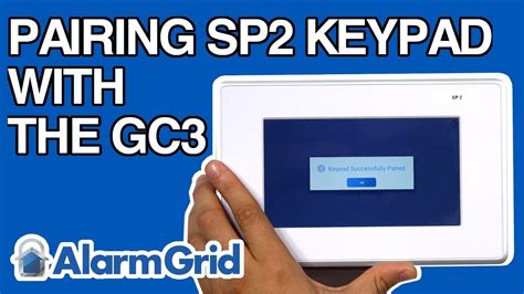 Pairing The 2gig Sp2 Keypad With The 2gig Gc3 Youtube