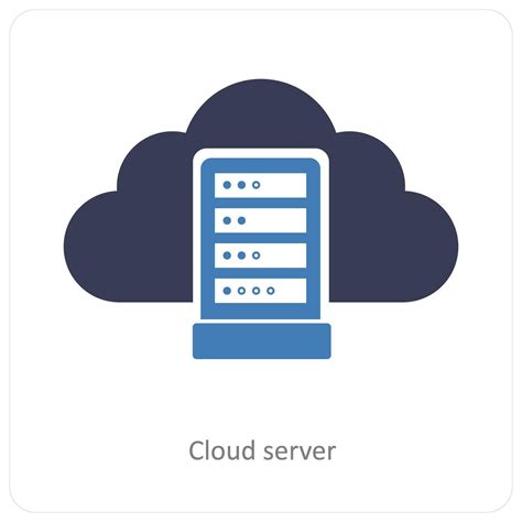 Cloud Server And Cloud Hosting Icon Concept 26265734 Vector Art At Vecteezy