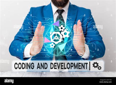 Text Sign Showing Coding And Development Business Photo Showcasing Programming Building Simple