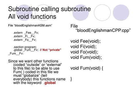 Help For Lab 1 Subroutines Calling Subroutines Ppt Download