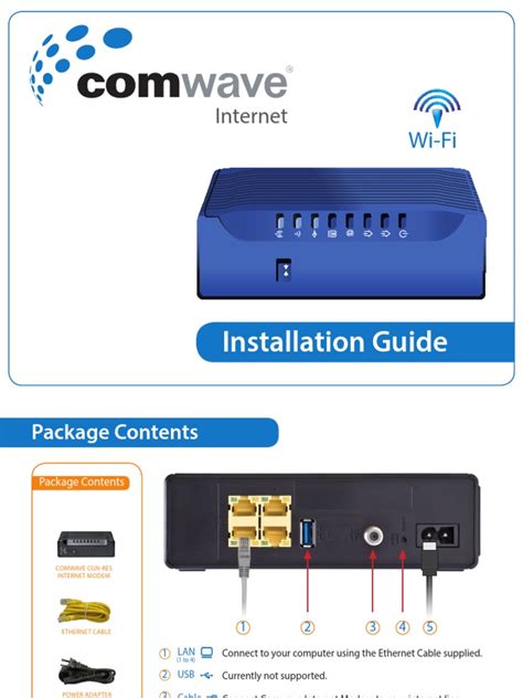 home modem internet installation guide cgn res pdf modem wi fi