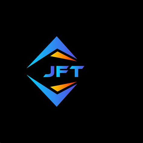 Jft Abstract Technology Logo Design On Black Background Jft Creative Initials Letter Logo