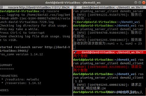 Ros服务通信（七）c、python实现使用c和python完成服务通信案例分别提交c和python服务端和客户端通信截图 Csdn博客