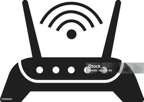 트렌디 한 채우기 스타일의 Wifi 라우터 아이콘입니다 광대역 벡터 일러스트 레이 션 투명한 배경에 고립 된 전체 픽토그램 인터넷 연결 사업 개념 모바일 앱 및 웹 사이트에