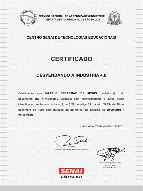 Certificado Industria 40 Pdf Pdf
