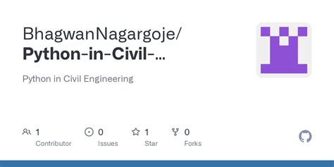 Github Bhagwannagargojepython In Civil Engineering Python In Civil