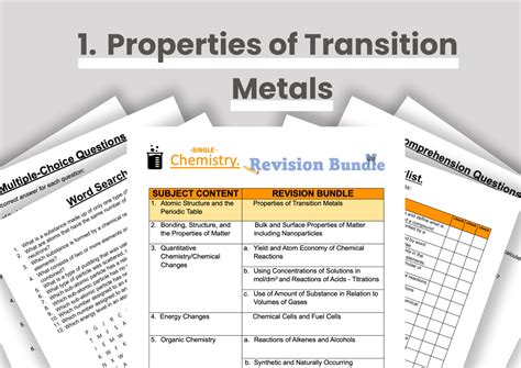 Properties Of Transition Metals — Science Makes Sense