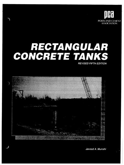 Pca Table Design Rectangular Tanks Pdf