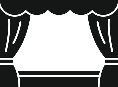 Empty Theatre Stage With Curtains And Floor Vector Image