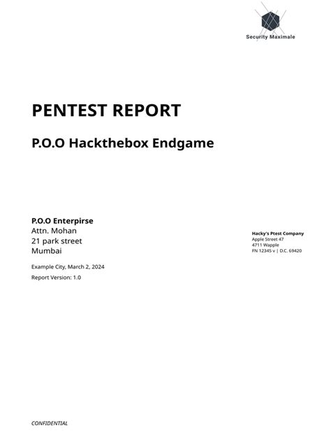 Demo Pentest Report 1709741204 Download Free Pdf Information