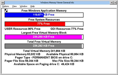 File Windows Chicago 3 10 07200022 Windows Memory Viewer General Info