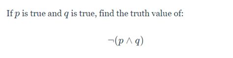 Solved If P Is True And Q Is True Find The Truth Value Of Chegg