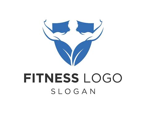피트니스 로고 디자인 프리미엄 벡터