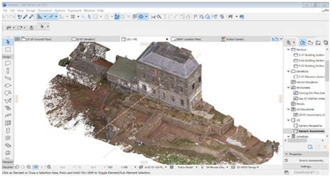 Aerial Photogrammetric Survey Doth Hall In Archicad Hbim As Point Cloud Download Scientific