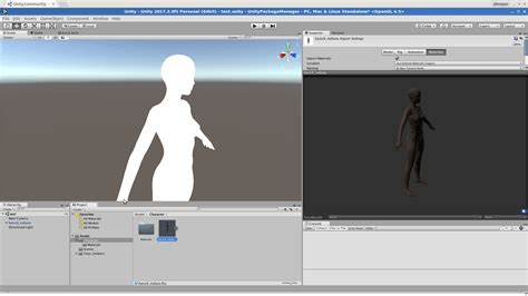 Solved Imported Character On Preview Window Is Ok But On Scene Is White Unity Engine Unity