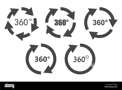 360 Degree Overview Icons Stock Vector Image And Art Alamy