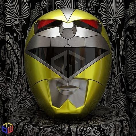 Power Rangers Lost Galaxy Yellow Ranger Helmet 3d Model 3d Printable
