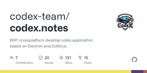 github codex team codex notes wip crossplatform desktop notes application based on electron