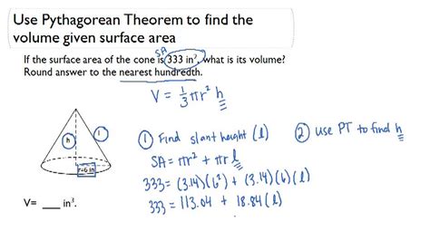 Surface Area And Volume Of Cones Ck Foundation